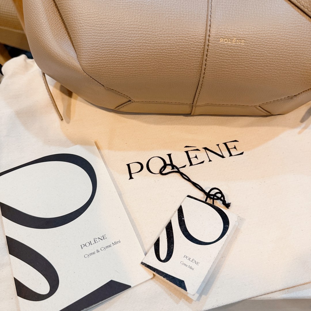 AUTHENTIC Polene Cyme mini in Taupe, Luxury, Bags & Wallets on Carousell