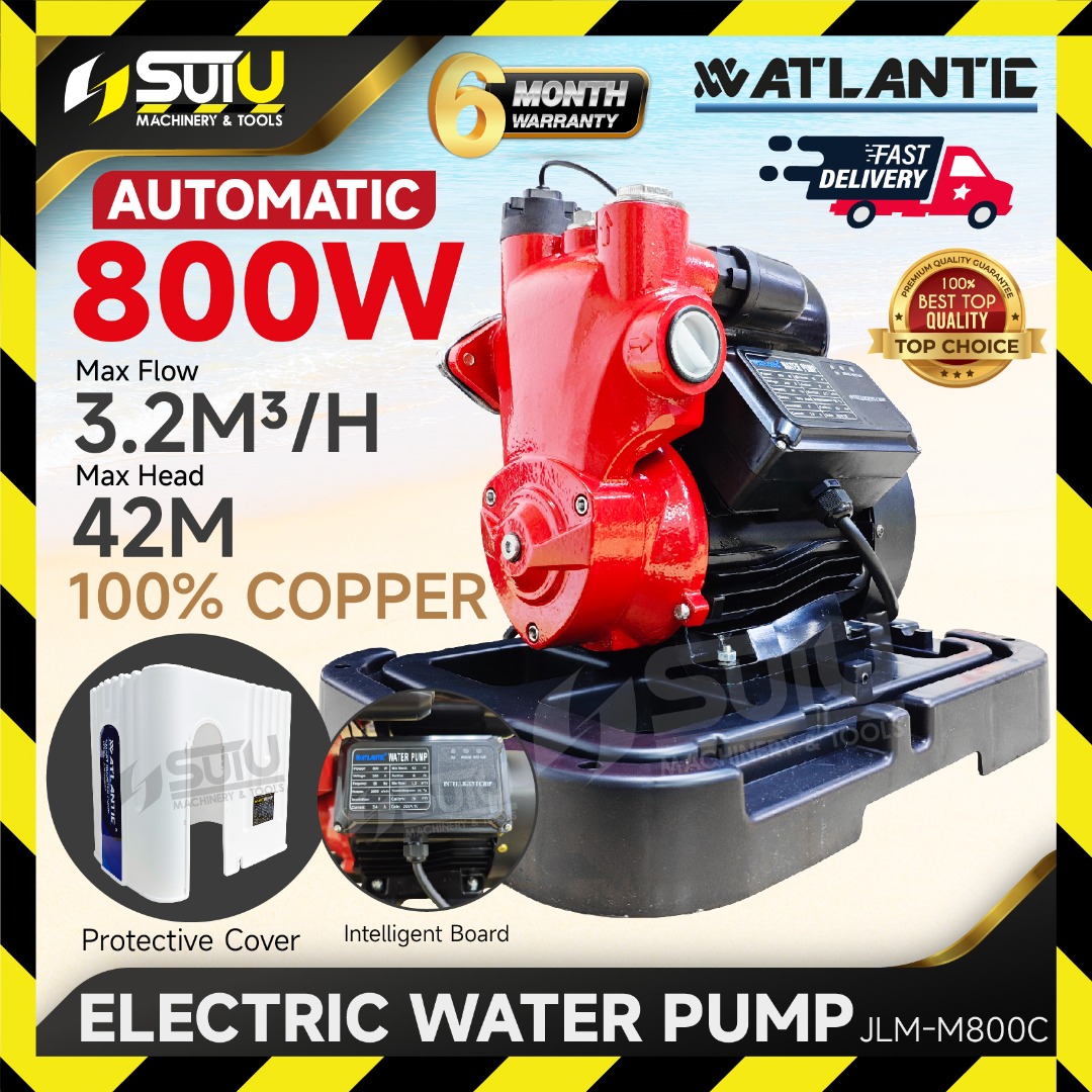 [AUTOMATIC] ATLANTIC JLM-M800C / JLMM800C Electric Water Pump 800W ...