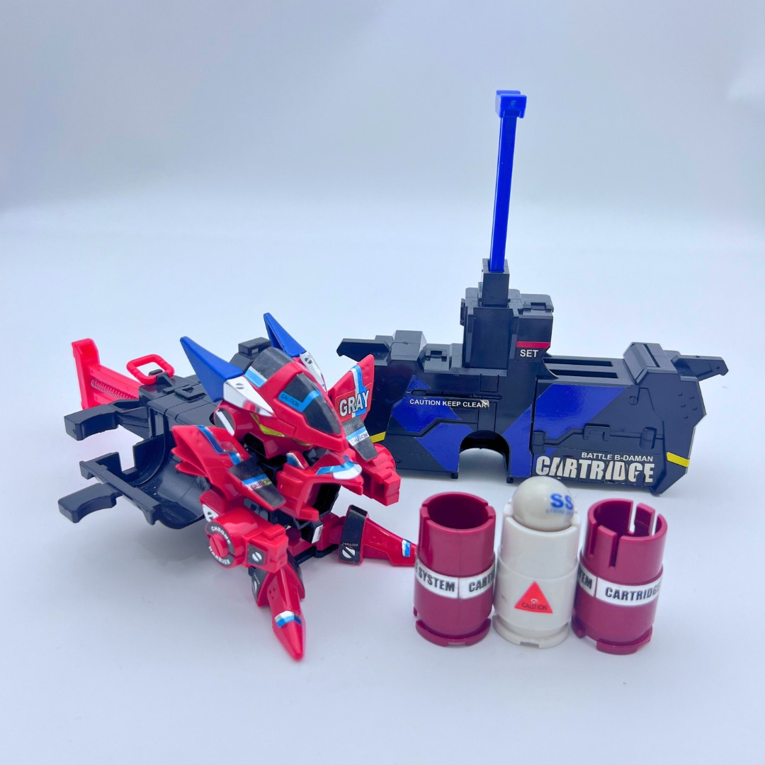 Battle B-Daman Chrome Harrier + Rensha Rapid Fire Trigger, Hobbies ...