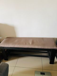 Long Seater Leather Bench Black Colour / Bangku Kulit Tempat Duduk ...