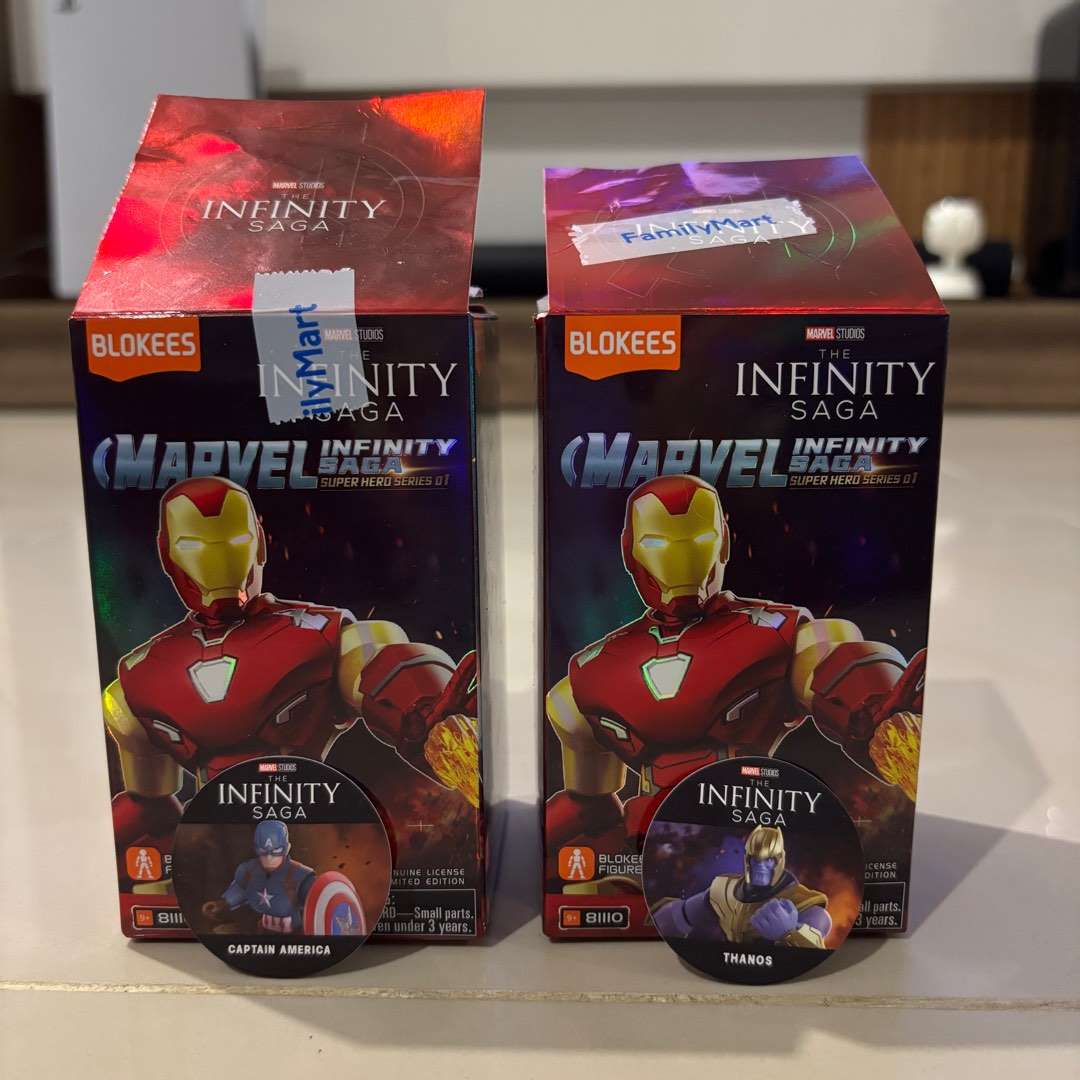 Blokees Marvel Series 1 (Captain America & Thanos), Hobbies & Toys ...