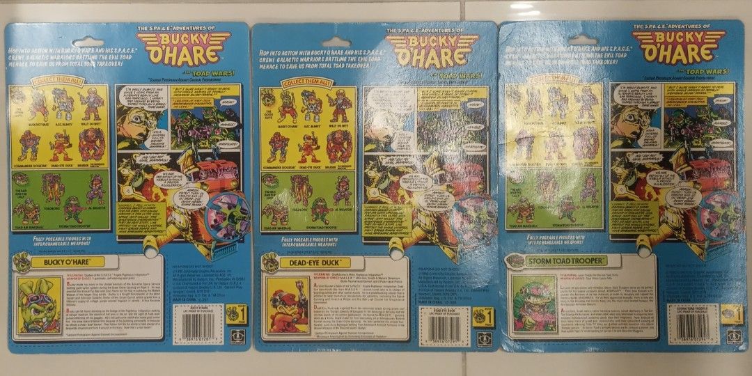Bucky O Hare Vintage set of 3 Toy Cards Only, Hobbies & Toys ...