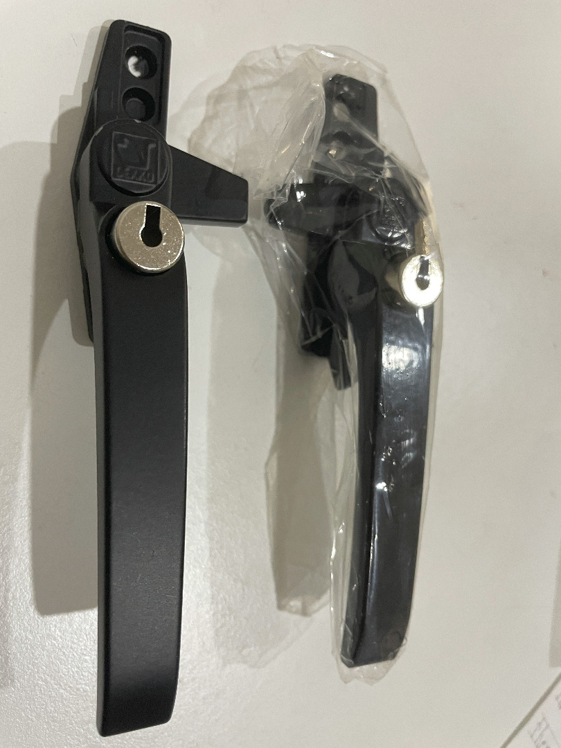 Casement Windows Handle Lock Key Black Dark Brown HDB safety child ...