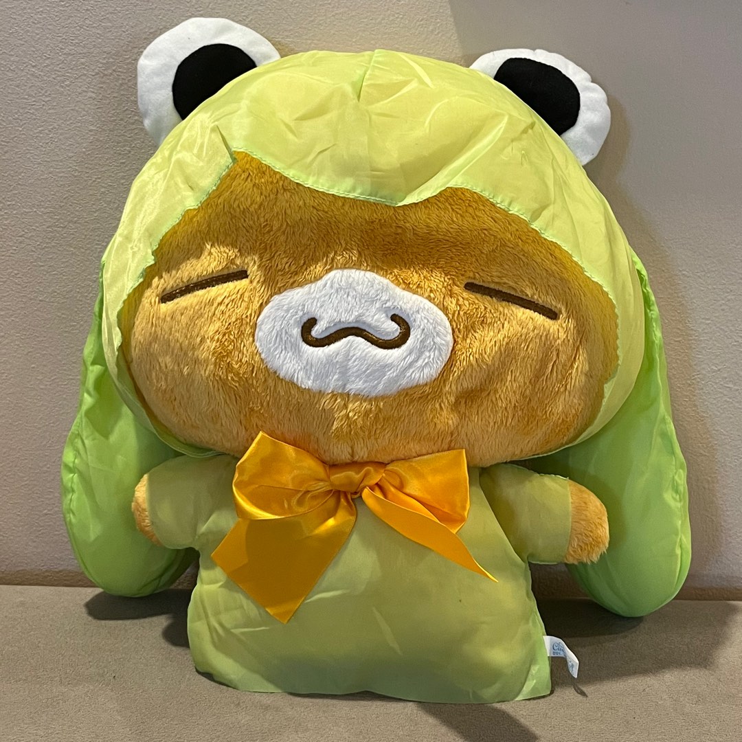 sanrio cinnamoroll cinna cappuccino frog raincoat plush doll toy ...