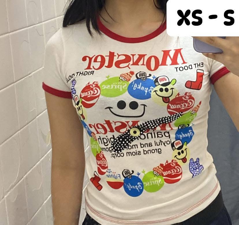 coca cola baby tee y2k axes femme coquet grunge office siren goth ...