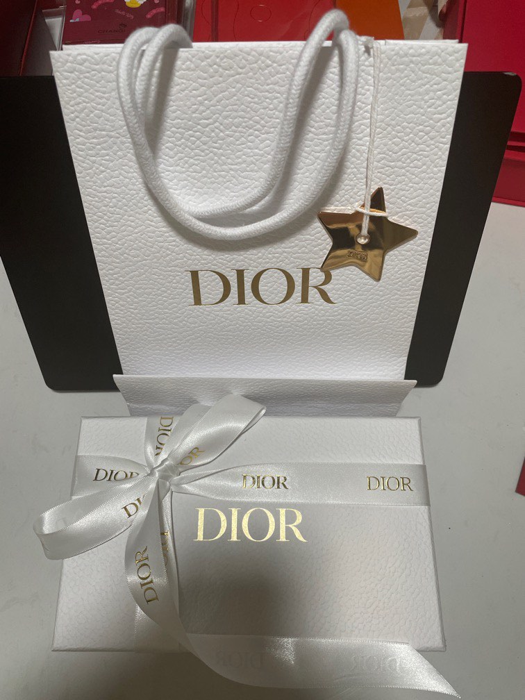 Dior CNY Red Packet & Paper Bag With Metal Dior Star, Hobbies & Toys ...