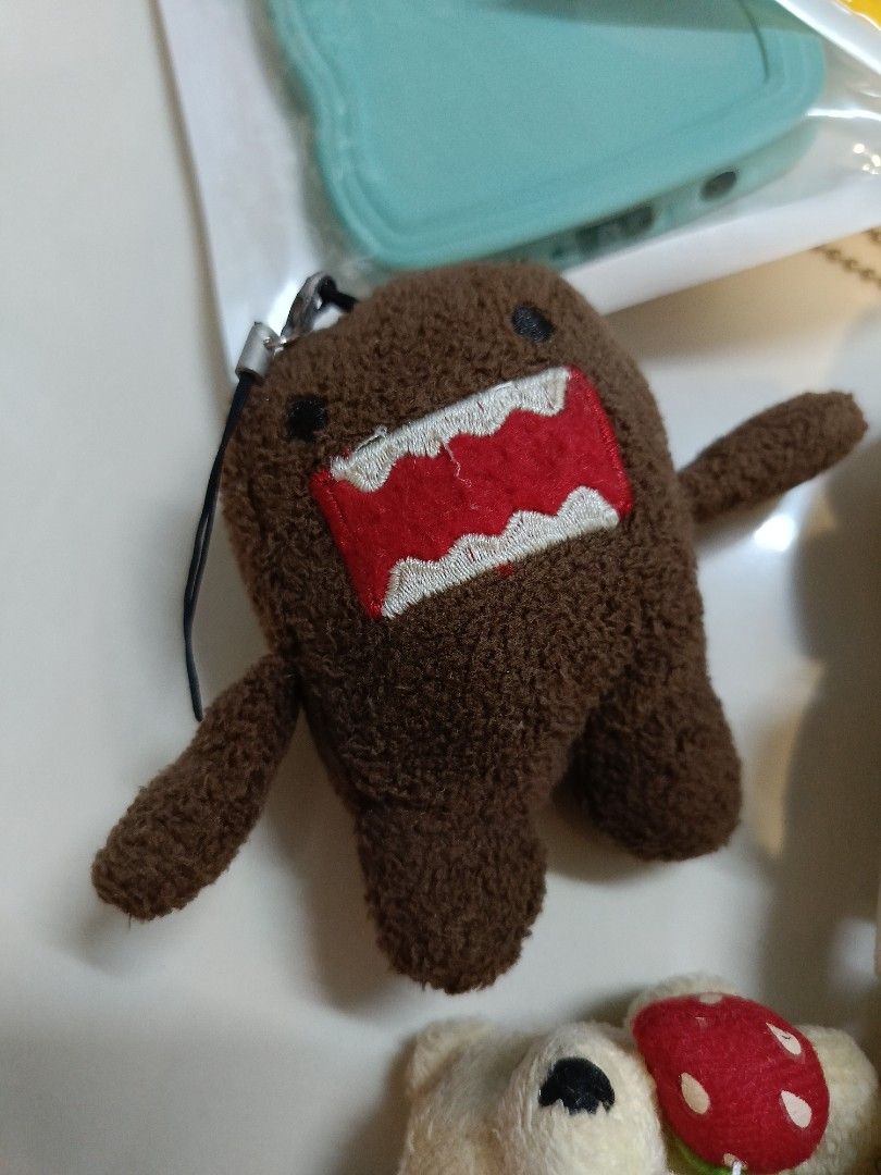 Domo Line Friend Angry Bird Fluffy Key Chain, Hobbies & Toys, Toys ...