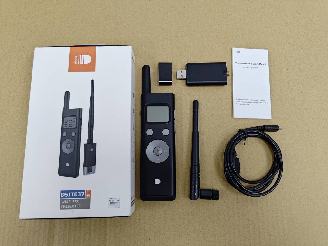DOOSL DSIT037 300m遠距離無線遙控雷射筆 簡報筆 翻頁筆(二手), 電腦及科技產品, 電腦周邊產品, 電腦周邊產品在旋轉拍賣