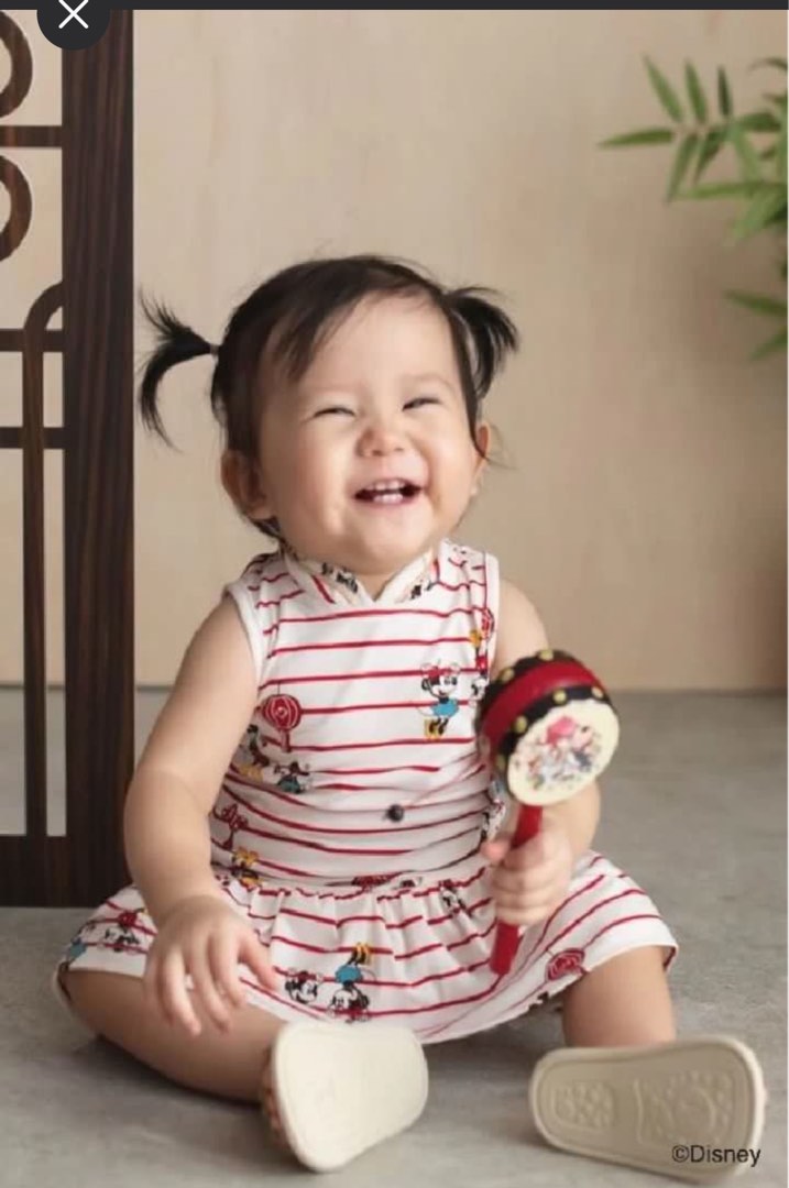 Elly Disney baby girl CNY dress, Babies & Kids, Babies & Kids Fashion ...