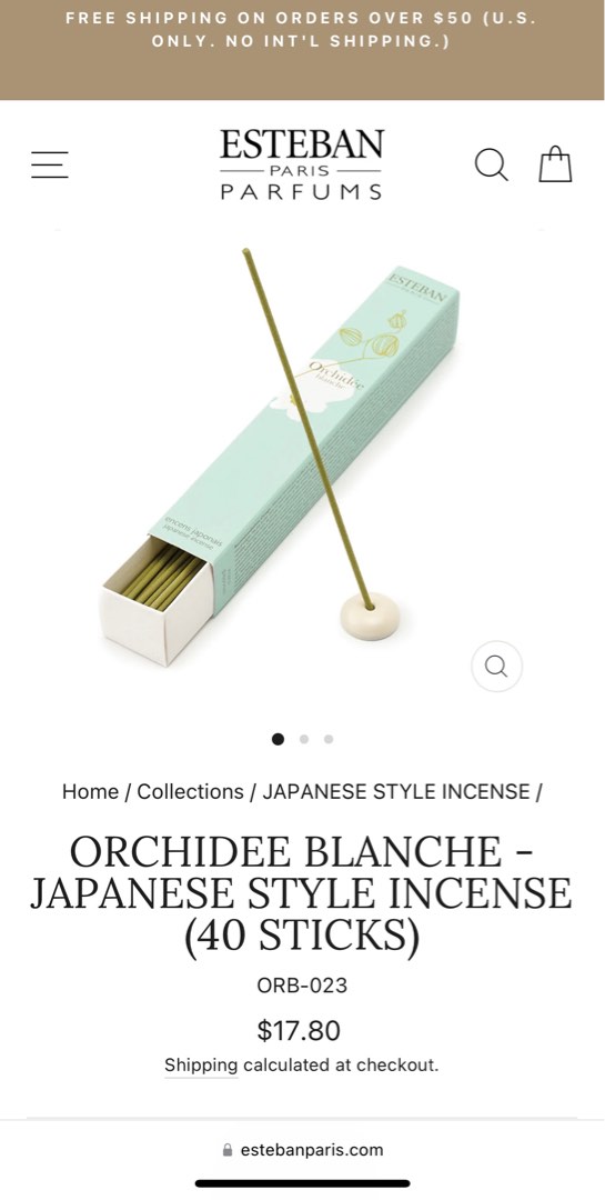 Esteban paris japanese incense with holder, Furniture & Home Living ...