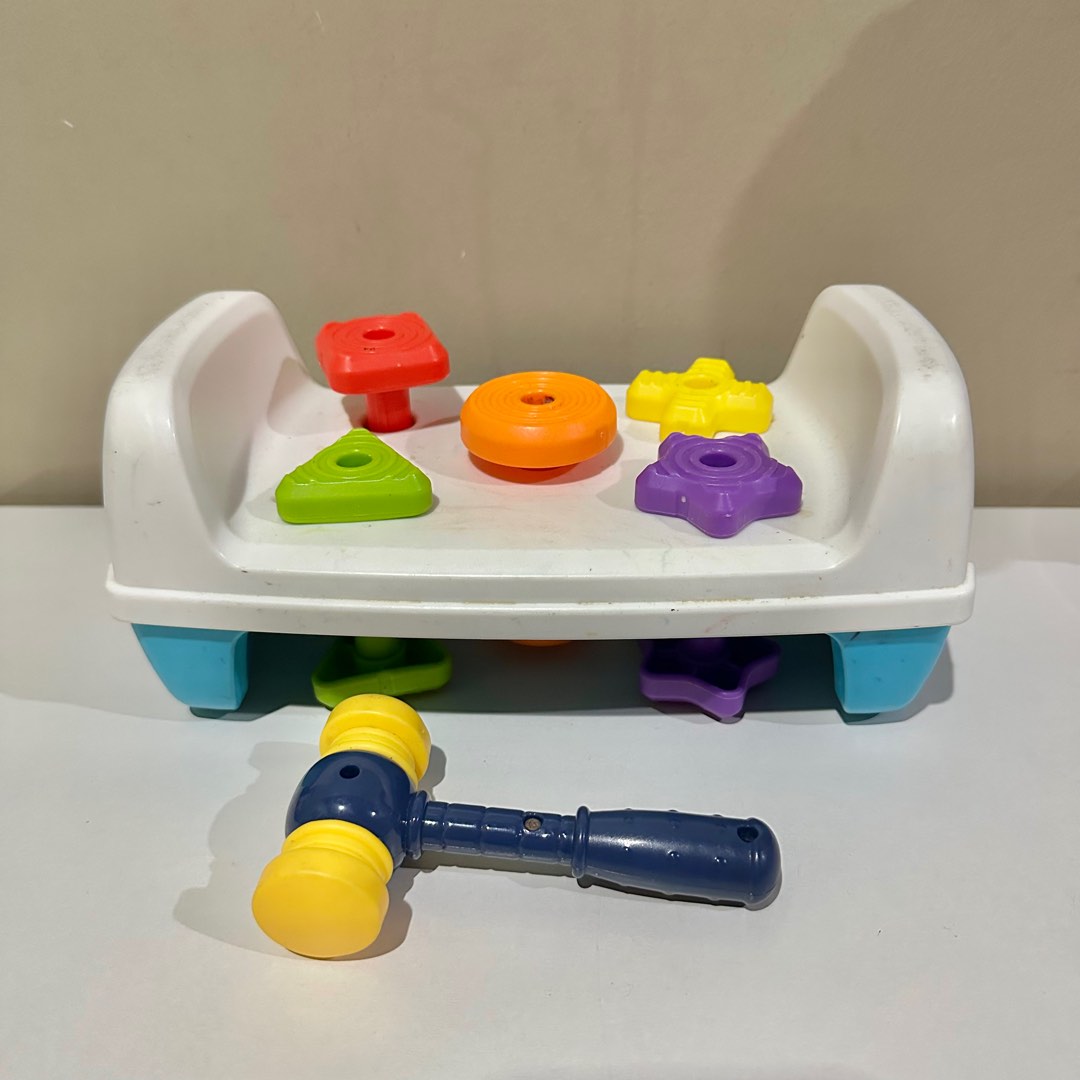 Fisher Price Tap and Turn Bench - Mainan Pukul-pukulan Bentuk dan Warna ...
