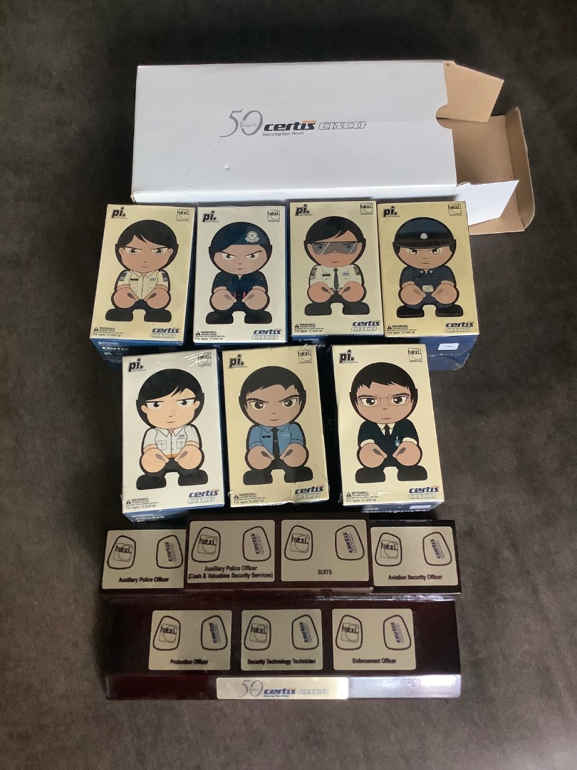 Full set (7 TREXI + display base) of Certis Cisco 50 years TREXI ...