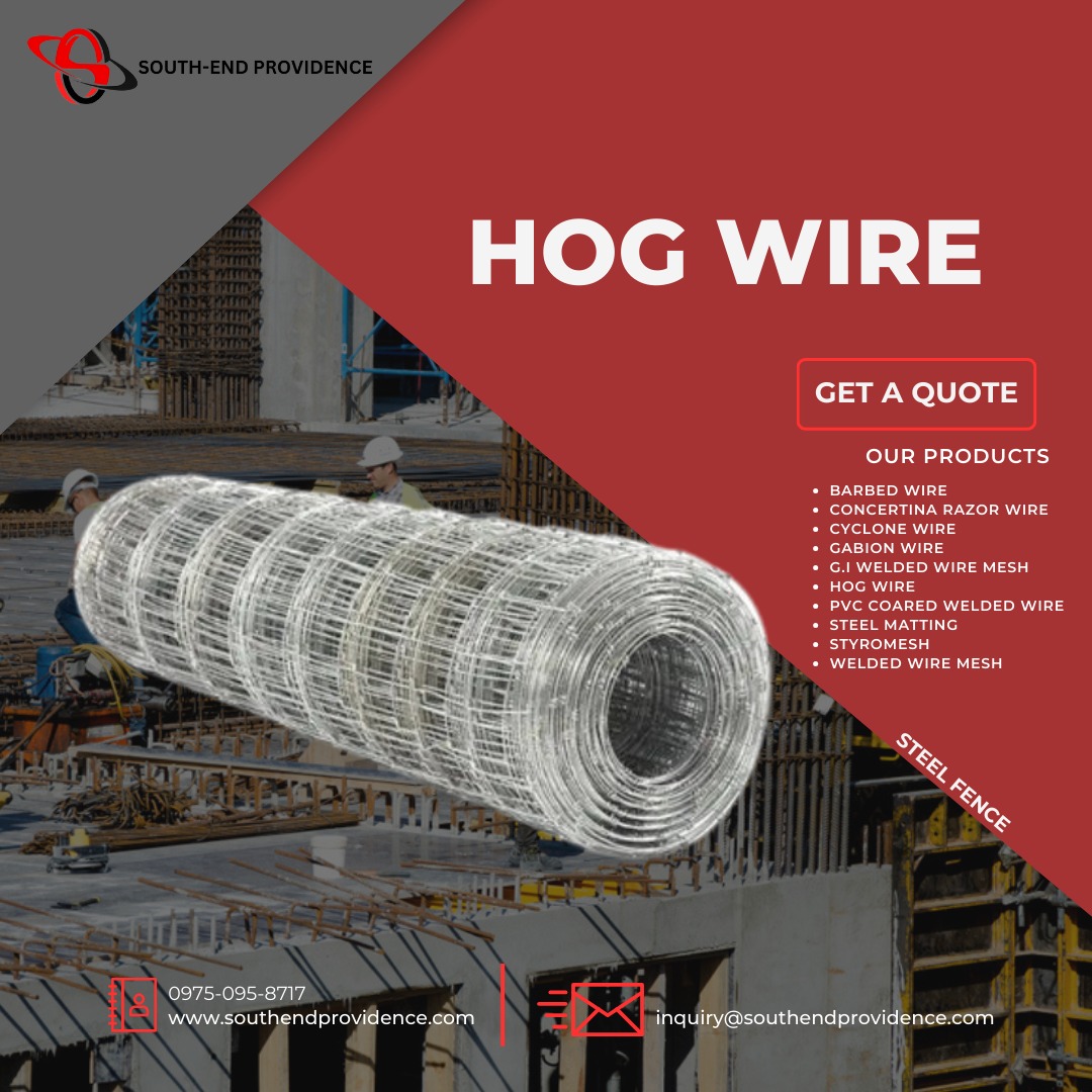 GI Hog Wire Fence - Steel Matting - Goat Wire - Styromesh - Cyclone ...