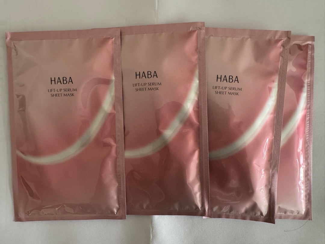 Haba lift up serum sheet mask x 4, 美容＆個人護理, 健康及美容 - 皮膚護理, 面部 - 面部護理 ...