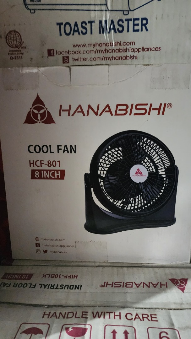 Hanabishi Desk Fan Cool Fan 8T HCF801, Furniture & Home Living ...