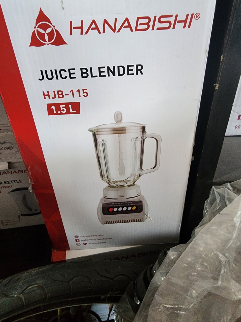 Hanabishi Juice Blender HJB115, TV & Home Appliances, Kitchen ...
