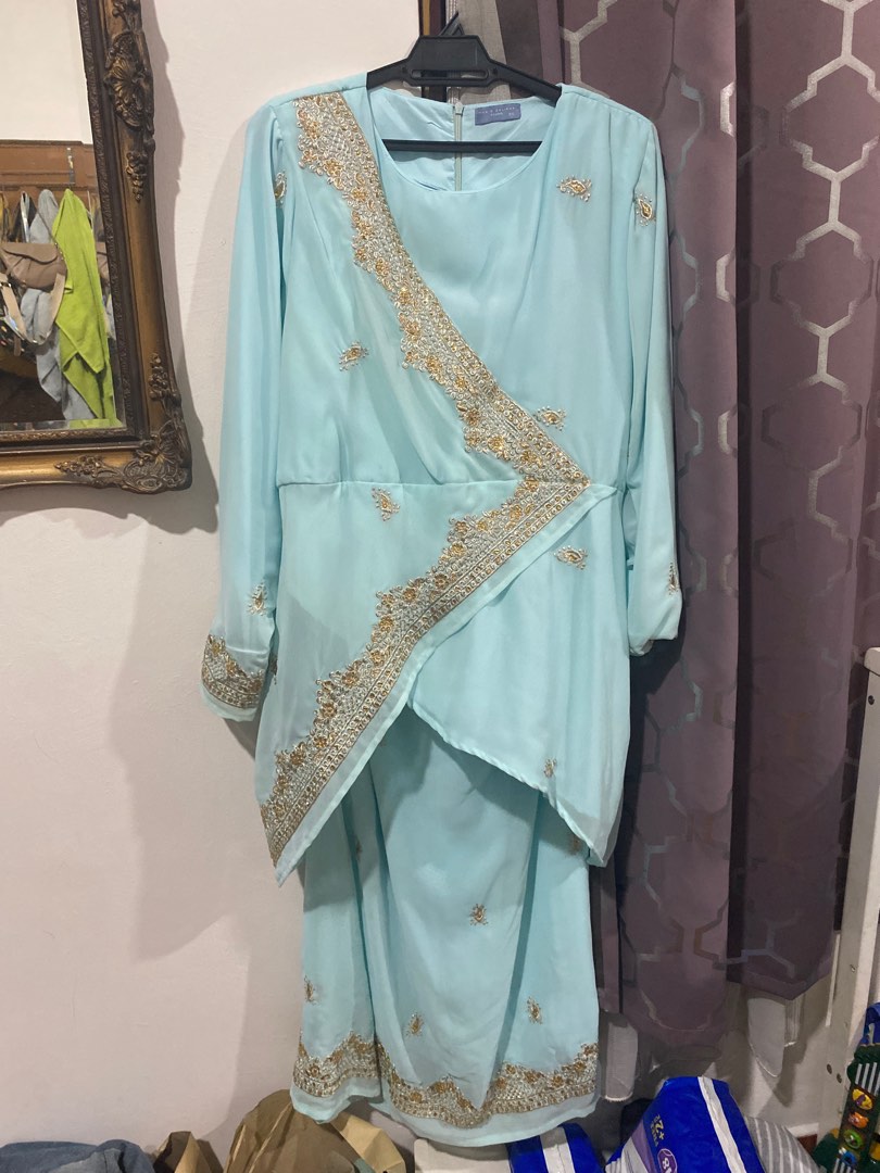 Hanis Zalikha x Jakel Saree Kurung with Beaded Detailing, Women's ...