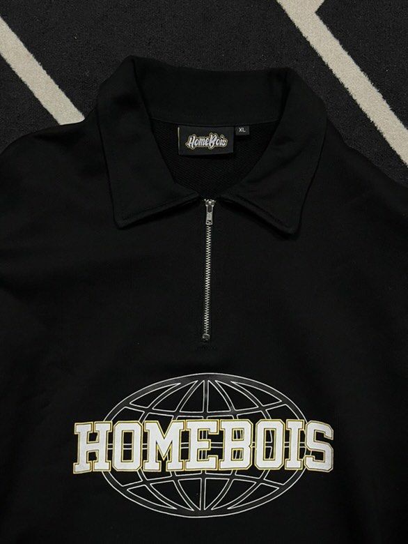 homebois halfzipper, Men's Fashion, Tops & Sets, Hoodies on Carousell