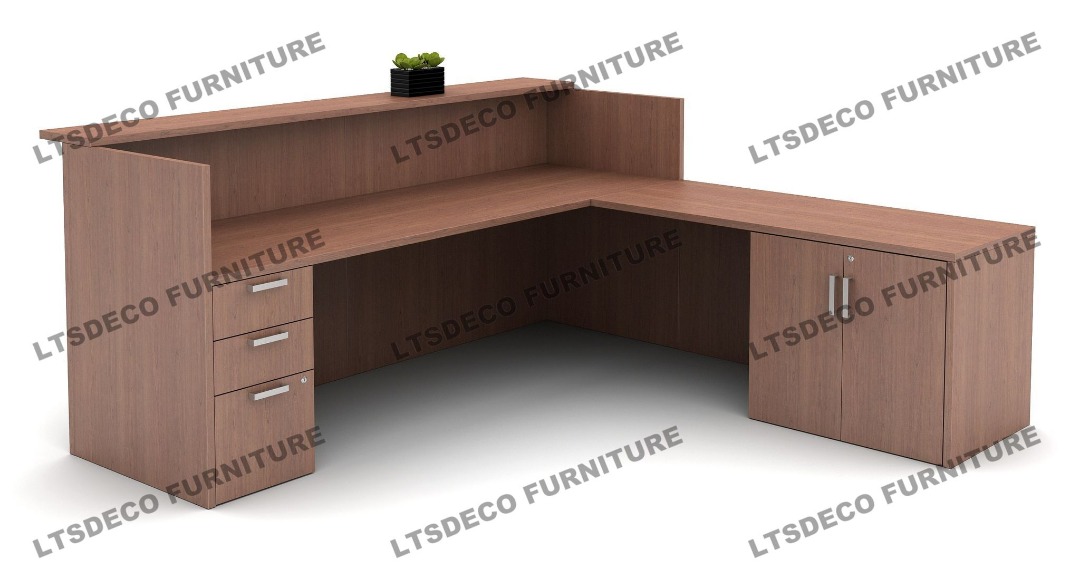 L SHAPE RECEPTION TABLE - OFFICE PARTITION - OFFICE FURNITURE ...
