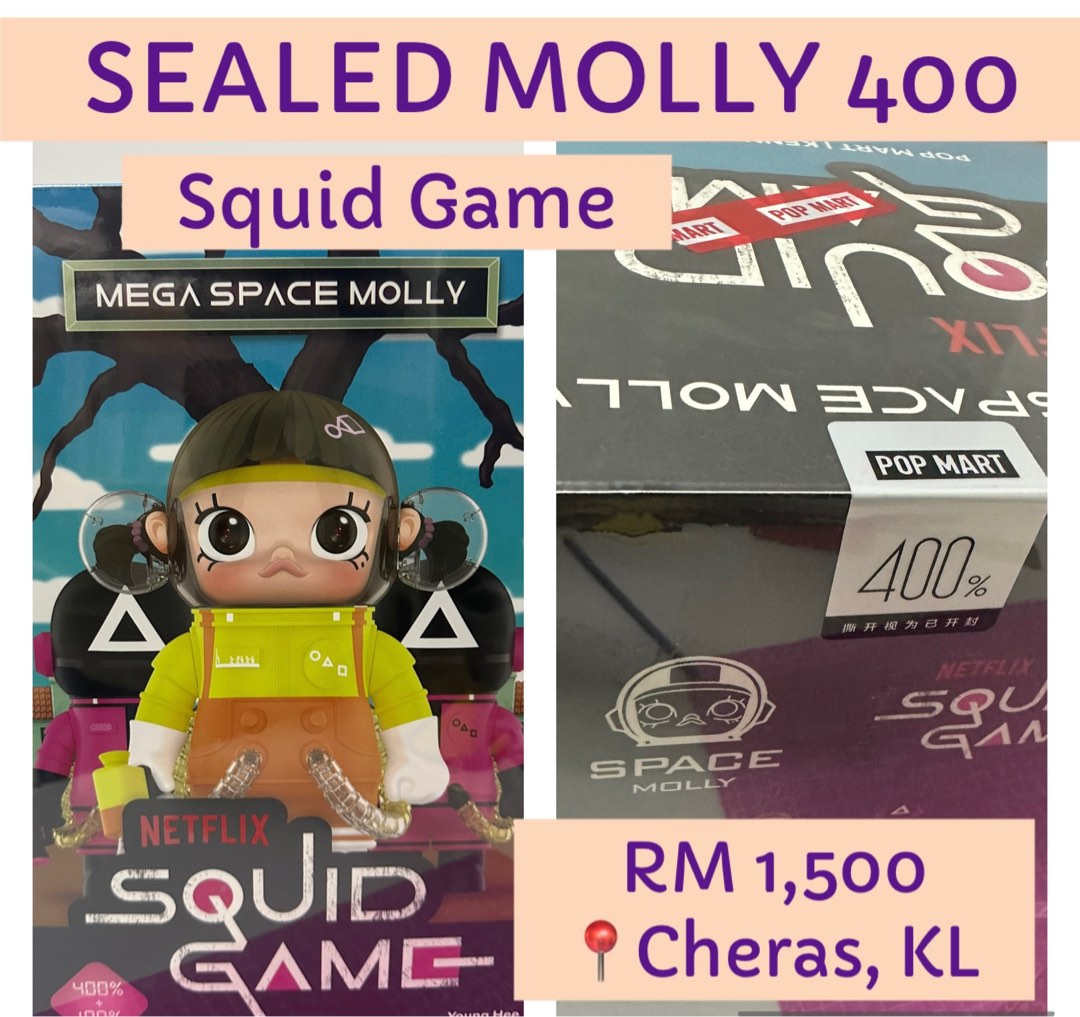 MEGA SPACE MOLLY 400% SQUID GAME, Hobbies & Toys, Collectibles ...