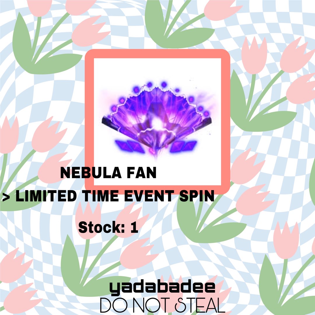NEBULA FAN (ROBLOX BLADE BALL WEAPON), Video Gaming, Video Games ...