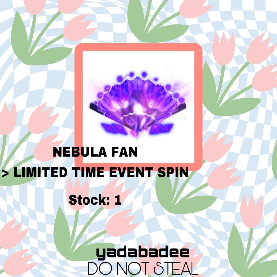 NEBULA FAN (ROBLOX BLADE BALL WEAPON), Video Gaming, Video Games ...
