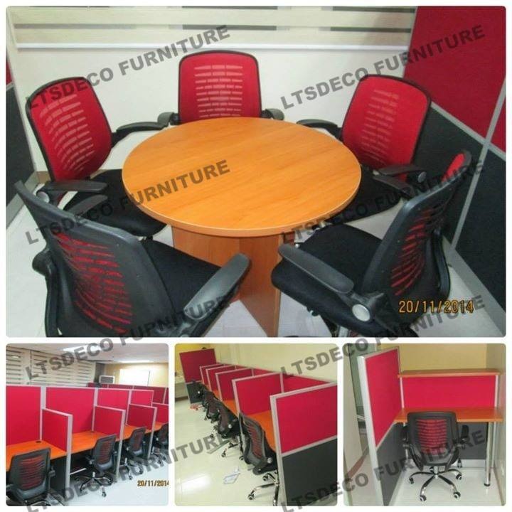 OFFICE PARTITION | ROUND TABLE OFFICE FURNITURE, Furniture & Home ...