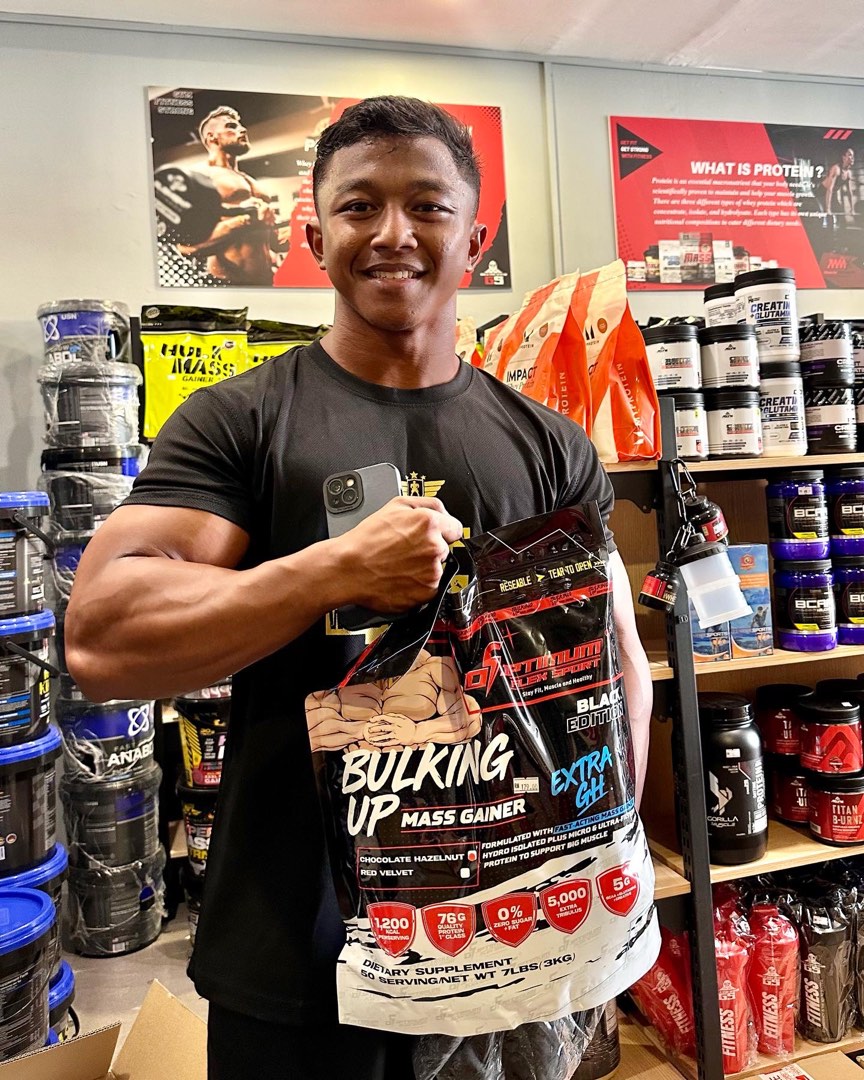 Optimum Flex Bulking Up Mass Gainer 3kg, Health & Nutrition, Health ...