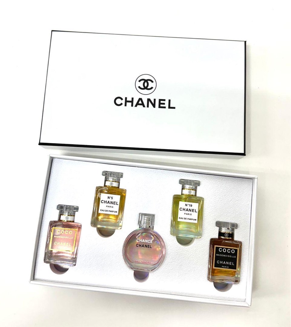 [ORIGINAL] AUTHENTIC READY STOCK CHANEL 5 IN 1 SET 5X7.5ML WHITE BOX ...