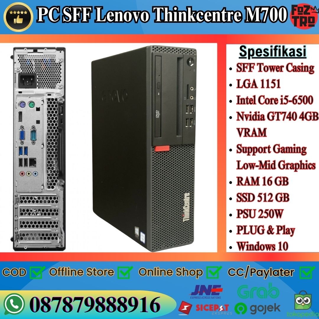 PC SFF Tower Lenovo Thinkcentre M700 i5 6500 Nvidia GT 4GB RAM 16/512GB ...