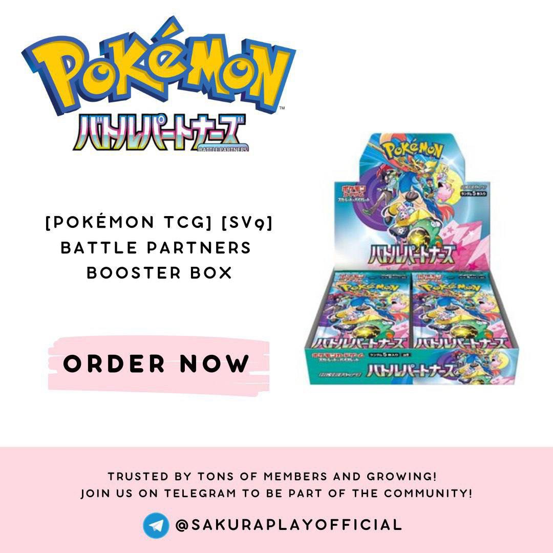 [Pokémon TCG] [SV09] Battle Partners Booster Box/Case, Hobbies & Toys ...