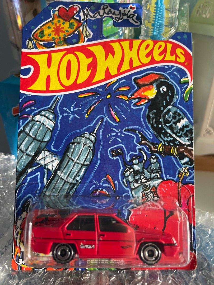 Proton Saga Merah - Edisi Burung, Hobbies & Toys, Toys & Games on Carousell