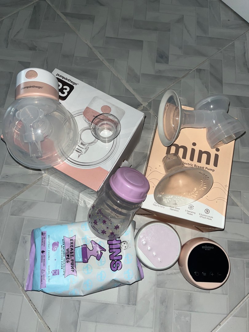 Pump on the go & mimo breast pump, Babies & Kids, Nursing & Feeding ...