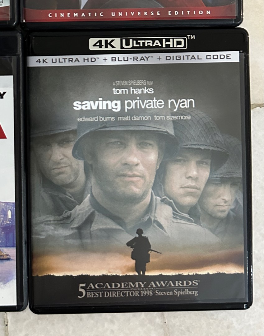 Saving Private Ryan 4K Blu-ray, Hobbies & Toys, Music & Media, CDs ...