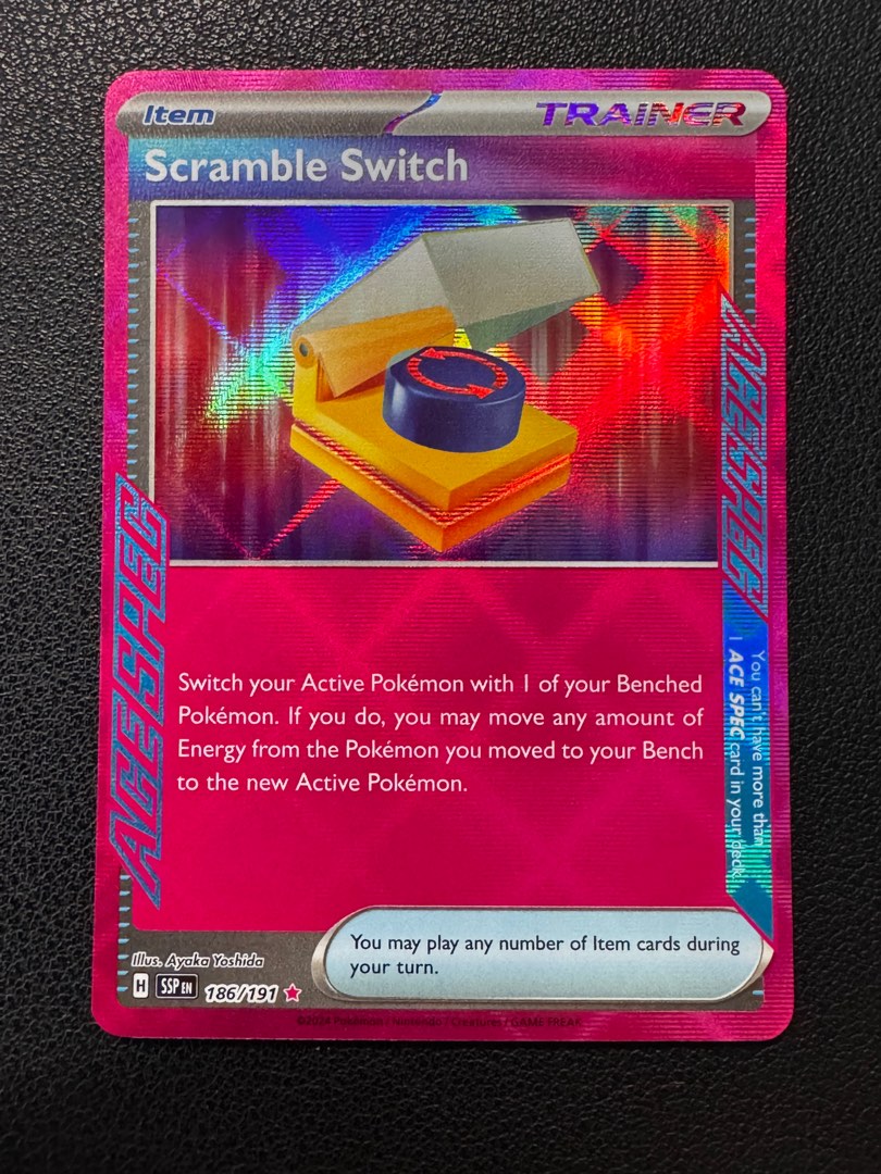 Scramble Switch #186 Pokemon TCG Surging Sparks Card, Hobbies & Toys ...