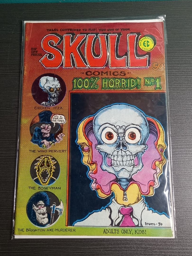 Skull Comics #1 Rip Off Press 1970 Adults Only Comics 2nd Printing ...