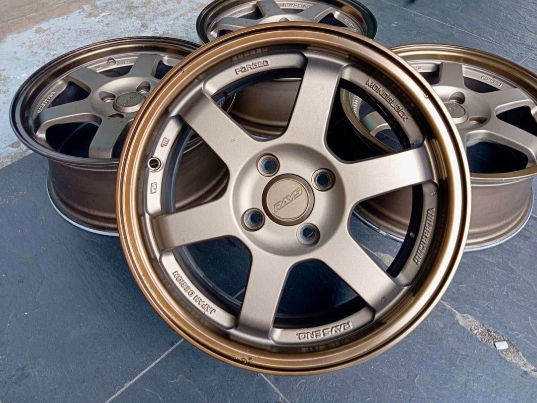 SPORT Rim TE37 THAILAND 15" MYVI BEZZA SAGA VIOS CITY JAZZ YARIS ALMERA SWIFT, Auto Accessories ...