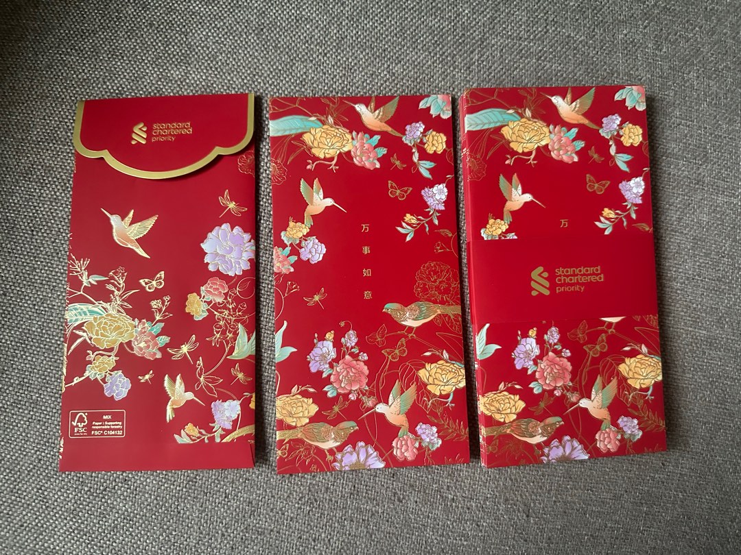 2025 Standard chartered bank priority red packets SCB priority ang pow ...