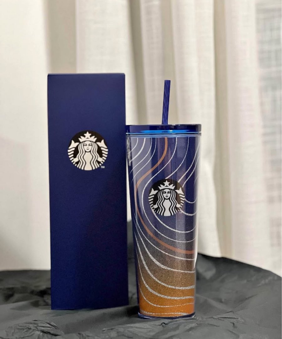 Starbucks indigo cold cup tumbler 2025, Furniture & Home Living ...