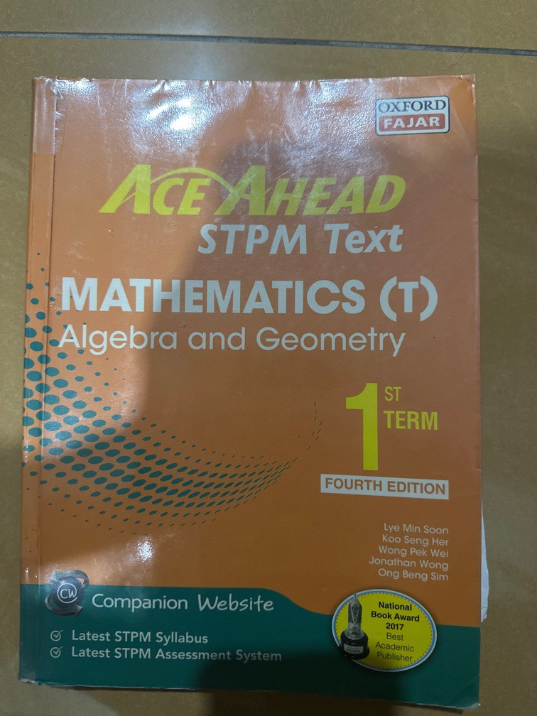 STPM MATHS T SEM 1, Hobbies & Toys, Books & Magazines, Textbooks on ...