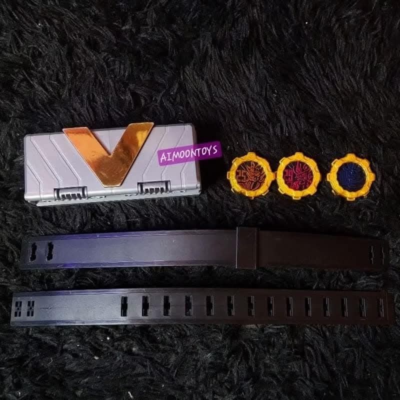 USED DX Zenkai Buckle Belt + 3x Sentai Gear Kikai Super Sentai ...