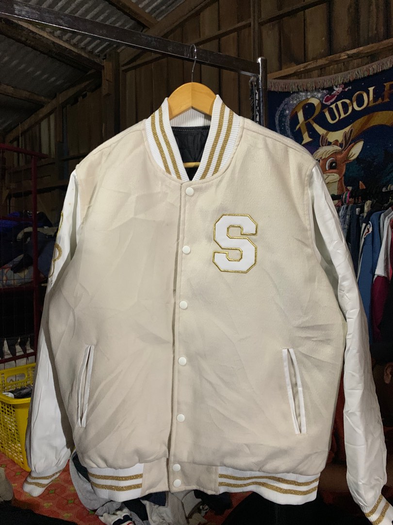 varsity jaket, Men's Fashion, Activewear on Carousell