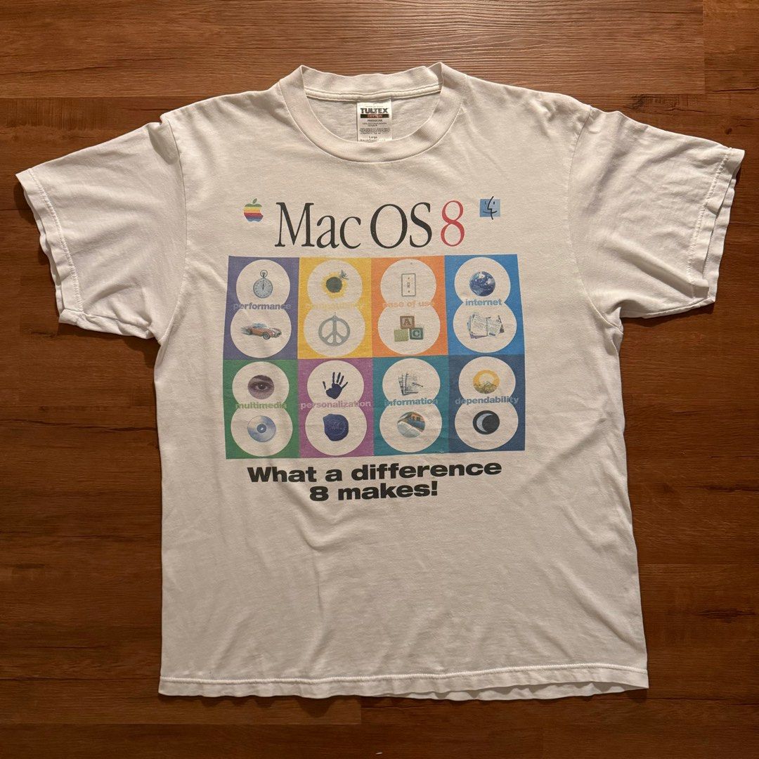 Vintage Apple Mac Os 8 Promo Tee Art worn by Sean Wotherspoon, Men's ...