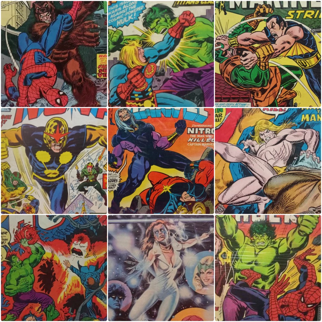 Vintage Keys Marvel Comics (Captain Marvel, Eternals, Spider-Man, Nova ...