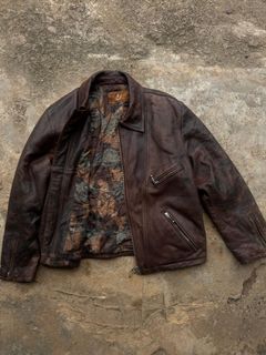 vintage leather jacket pierucci italian(very rare), Men's Fashion ...