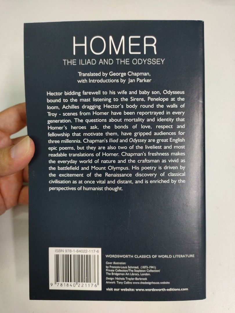 [100% Original] The Iliad and The Odyssey by Homer (Wordsworth Classics ...