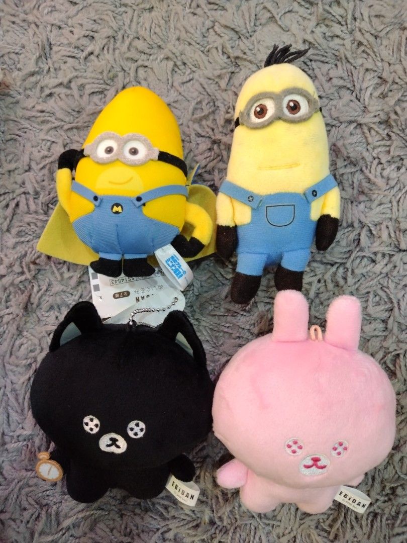 2 for Rm10 Keychains - Minion, Pui Pui, Shin Chan Shiro, Ebidan, Minnie ...