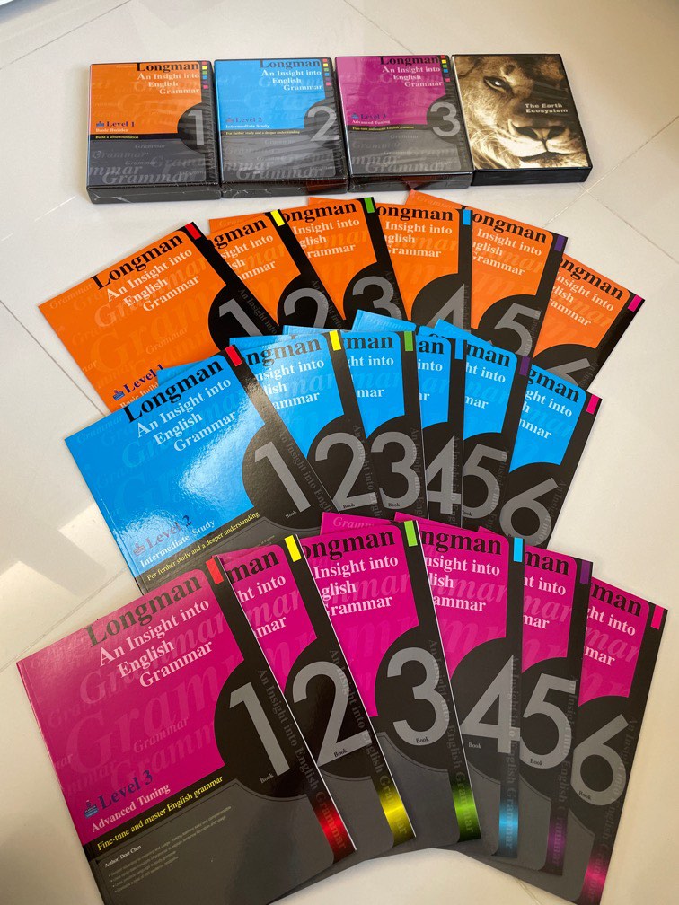 免費送 全新唔好浪費 Longman Granmar 有CD 再有練習 level 1 - 3 每個level 有6本, 興趣及遊戲, 書本 ...