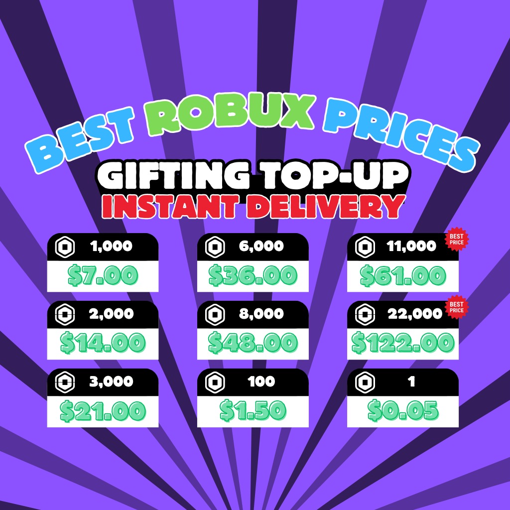 🔥 READ DESC 🔥 ROBLOX ROBUX GIFTING TOP-UP, Video Gaming, Gaming ...