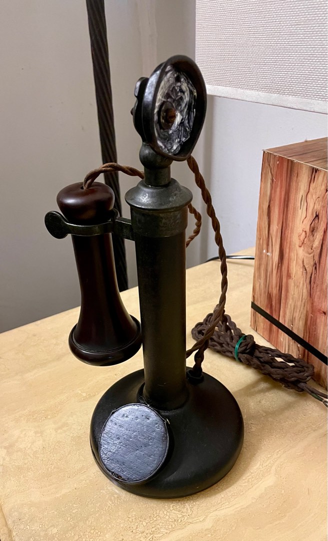 Antique English Early 1900's Telephone / Candlestick Phone, Hobbies ...